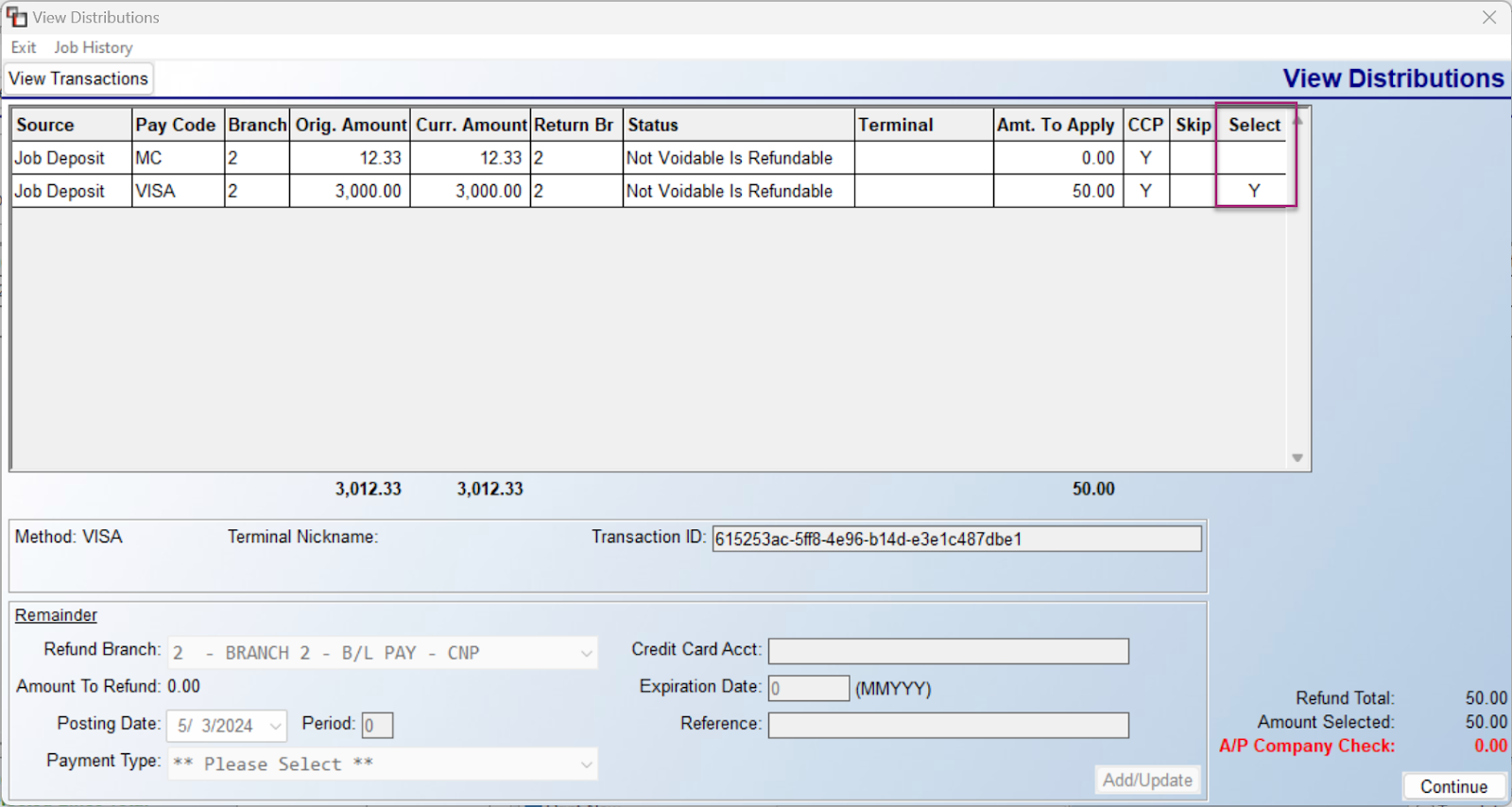 Credit Memo Processing – RollMaster