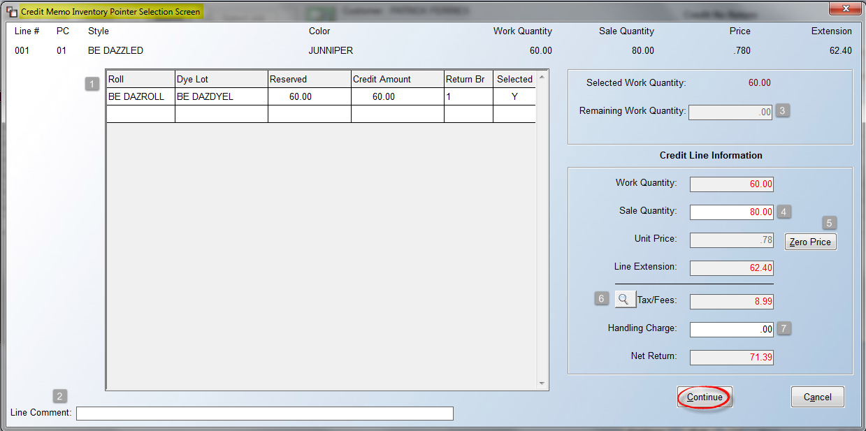 Credit Memo Processing – RollMaster
